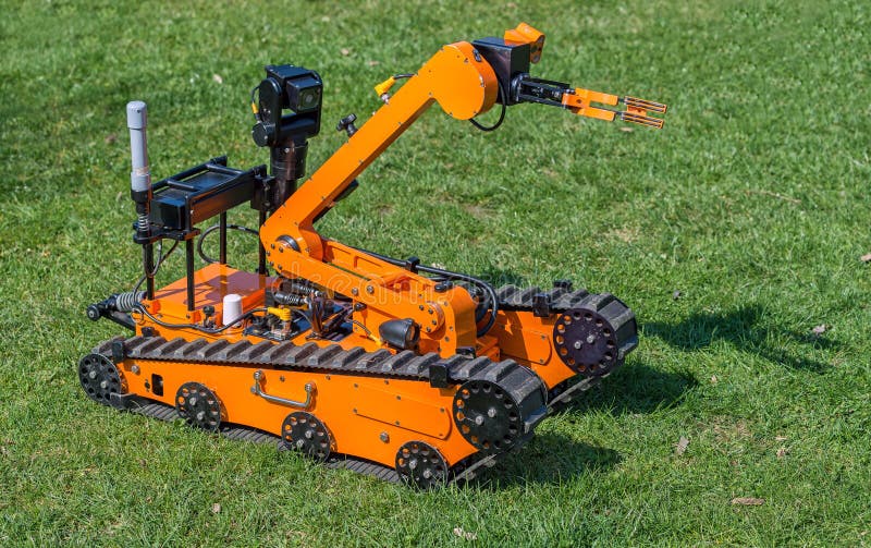 Bomb disposal robot stock image. Image of engineering - 45985527