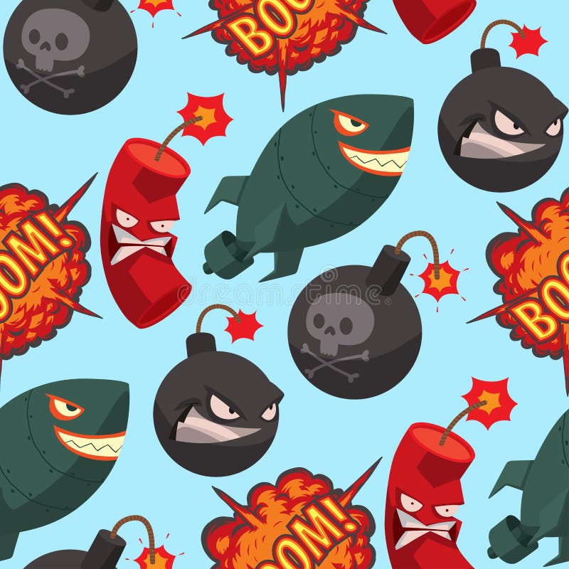 Aggression Pattern Seamless. Anger Background Stock Vector ...