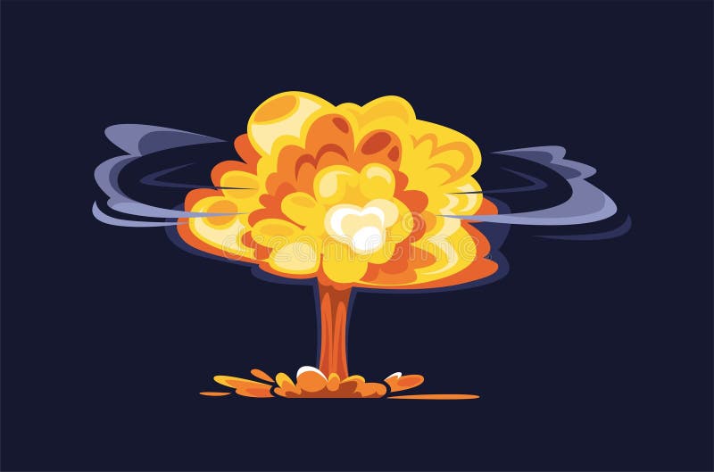 Bomb explosion concept stock vector. Illustration of vector - 274026852