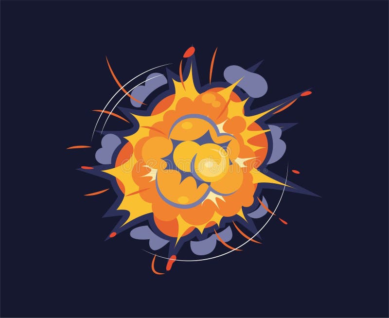 Bomb explosion concept stock vector. Illustration of explode - 274025752