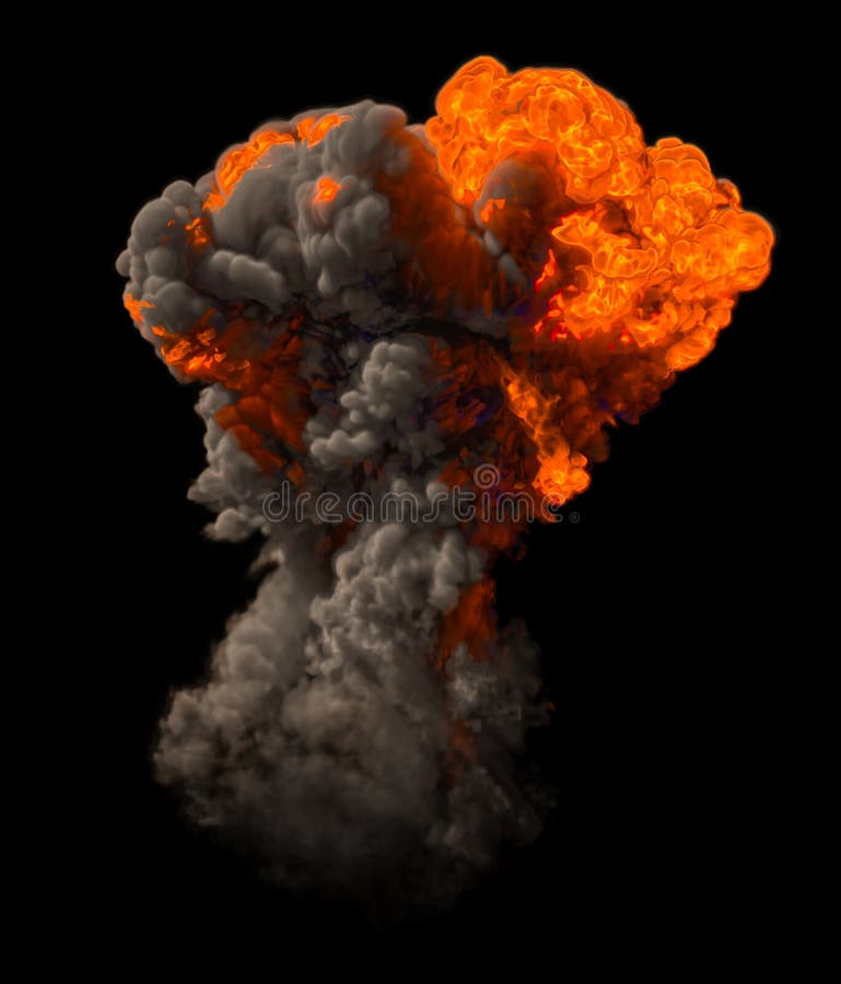 Bomb Explosion - 3D Rendering Stock Illustration - Illustration of ...
