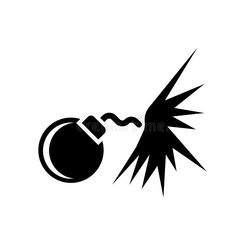 Explosion Icon Vector Isolated on White Background, Explosion Si Stock ...