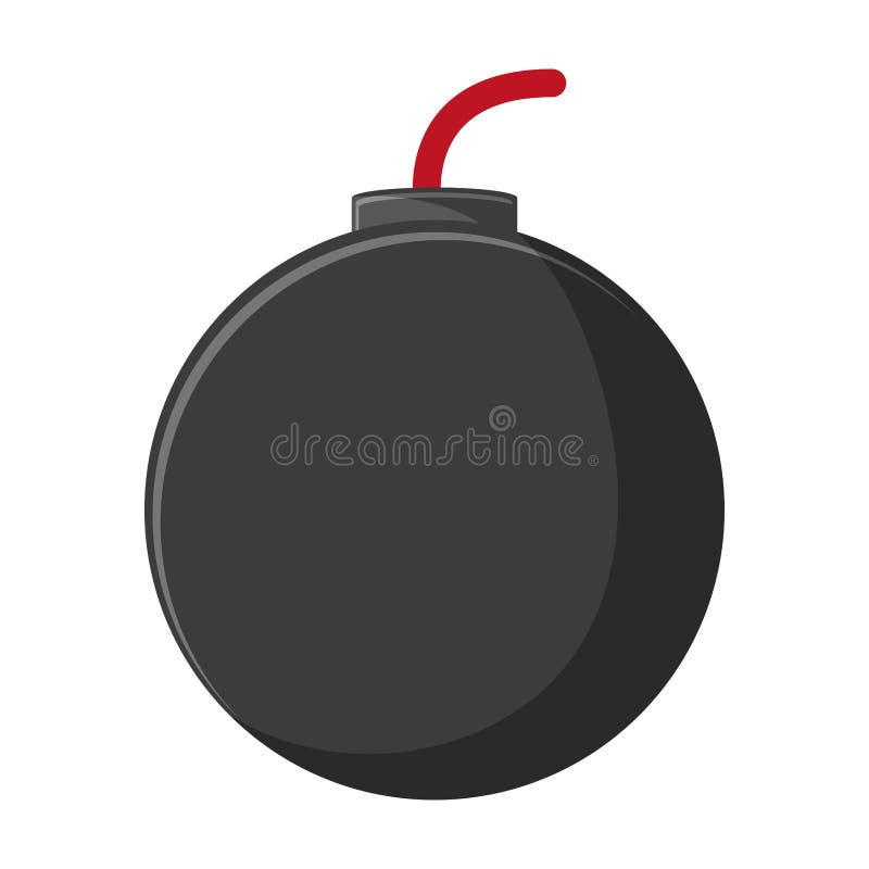 Bomb Explosive Round Symbol Stock Vector - Illustration of message ...