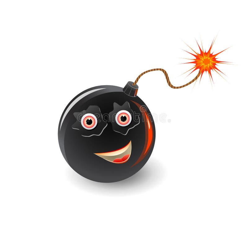 Emoticon Time Bomb 3 stock illustration. Illustration of sand - 1838934