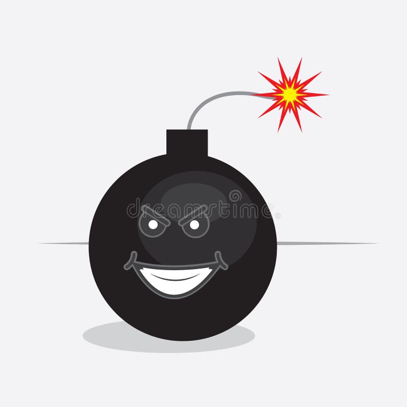 Bomb Face stock vector. Illustration of bomb, danger - 40505123
