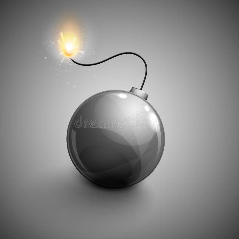 Bomb icon stock illustration. Illustration of realistic - 28109157