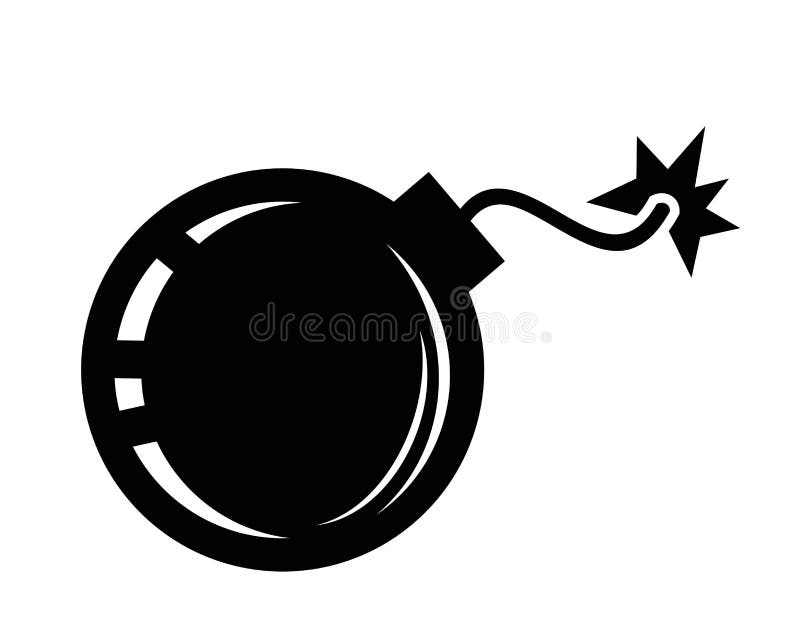 Bomb icon stock vector. Illustration of damage, cartoon - 46682455