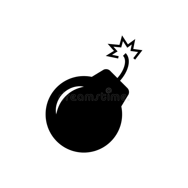 Bomb Icon Flat Vector Template Design Trendy Stock Vector ...