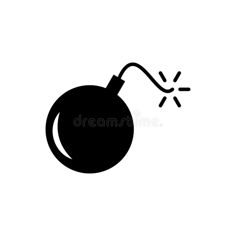 Bomb Icon Flat Vector Template Design Trendy Stock Vector ...