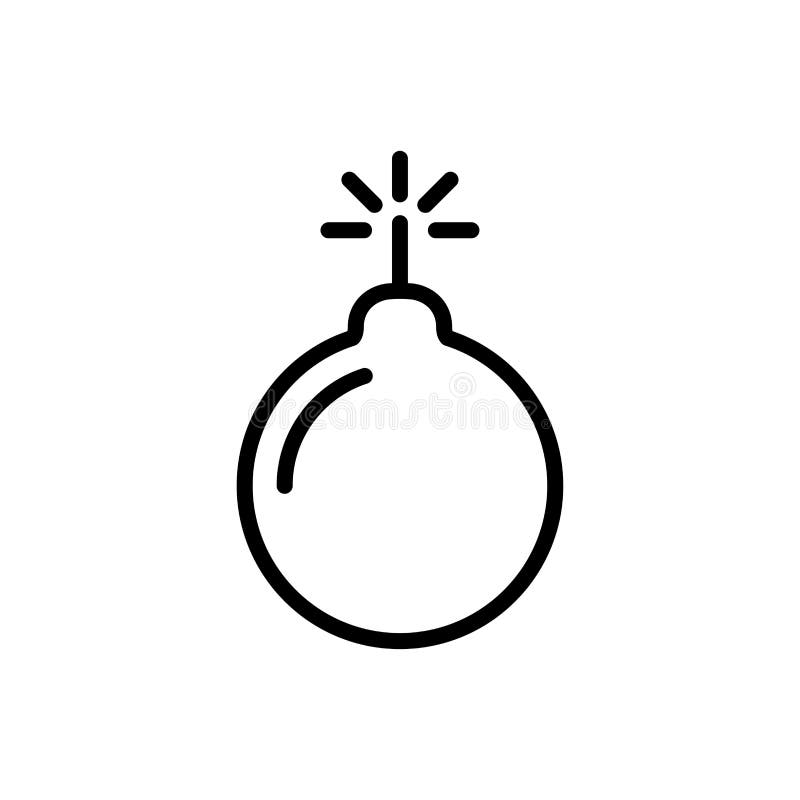 Bomb Icon Flat Vector Template Design Trendy Stock Vector ...