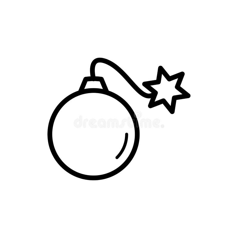 Bomb Icon Flat Vector Template Design Trendy Stock Illustration ...