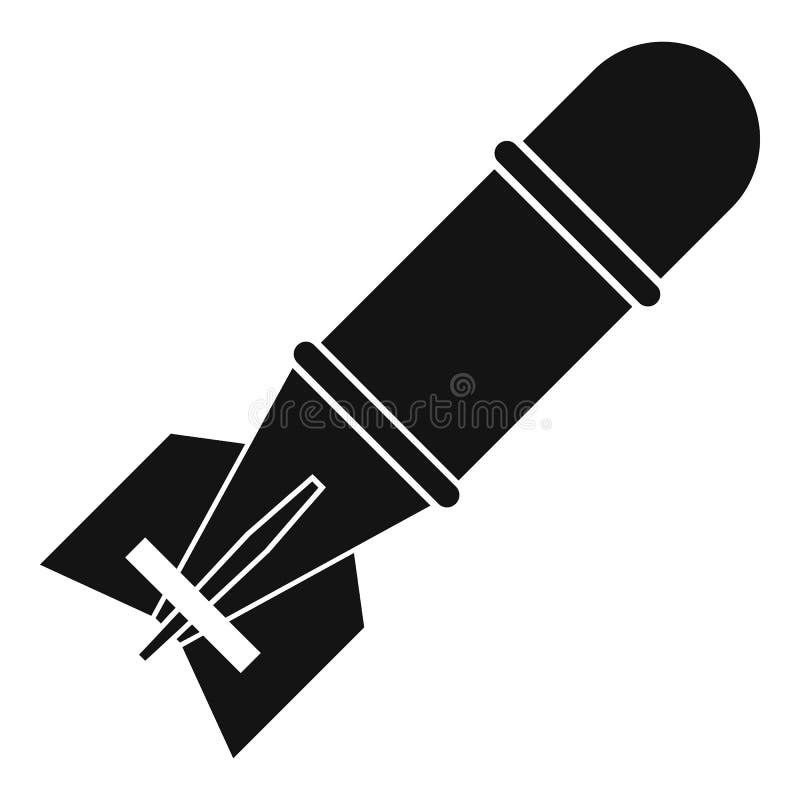 Rocket Bomb Icon Simple Style Stock Illustrations – 269 Rocket Bomb ...