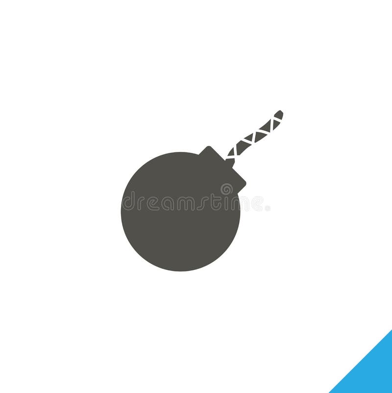 Bomb Isolated Icon. Bomb Design Element Stock Vector - Illustration of ...