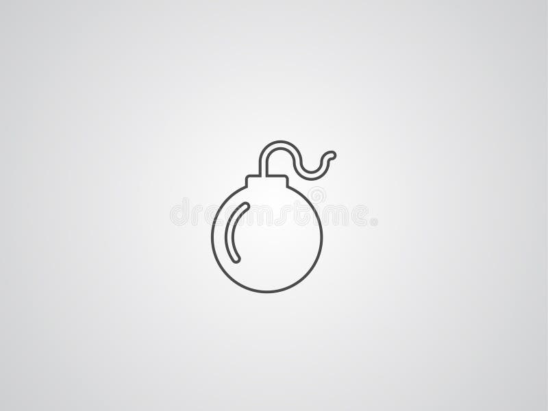 Bomb Vector Icon Sign Symbol Stock Vector - Illustration of flat ...
