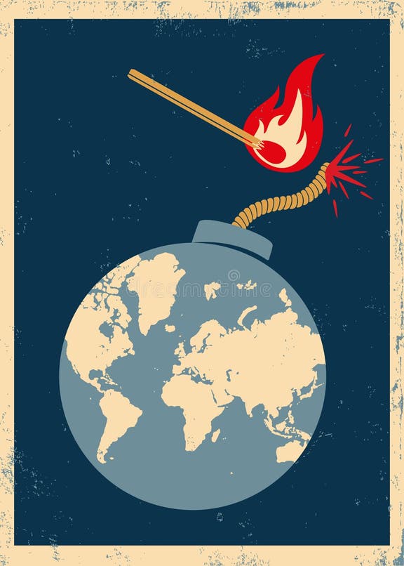 Bomb and match stock vector. Illustration of combat, attack - 78336366