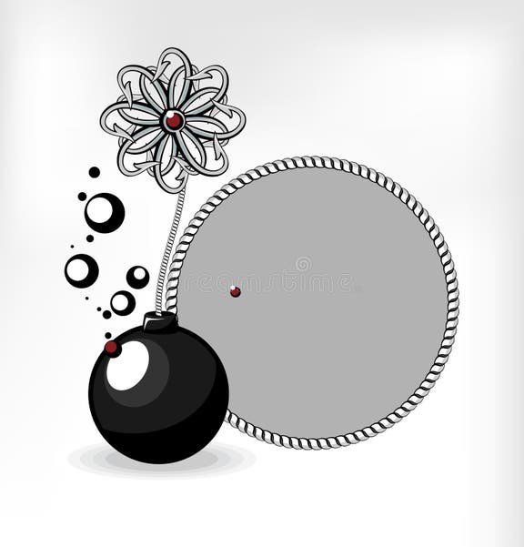 Bomb rope stock vector. Illustration of text, tattoos - 16868784