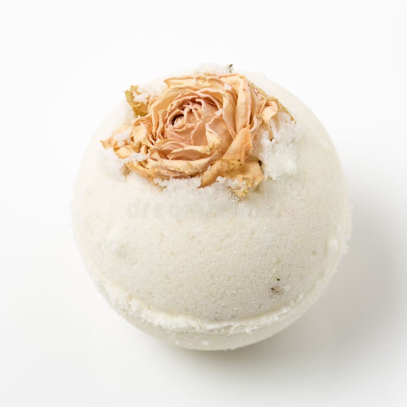 Bomb Salt Bath Decorated with Dried Roses Stock Photo - Image of care ...