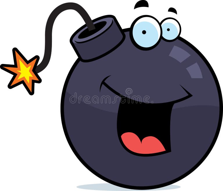 Bomb Smiling stock vector. Illustration of explosive - 10669206