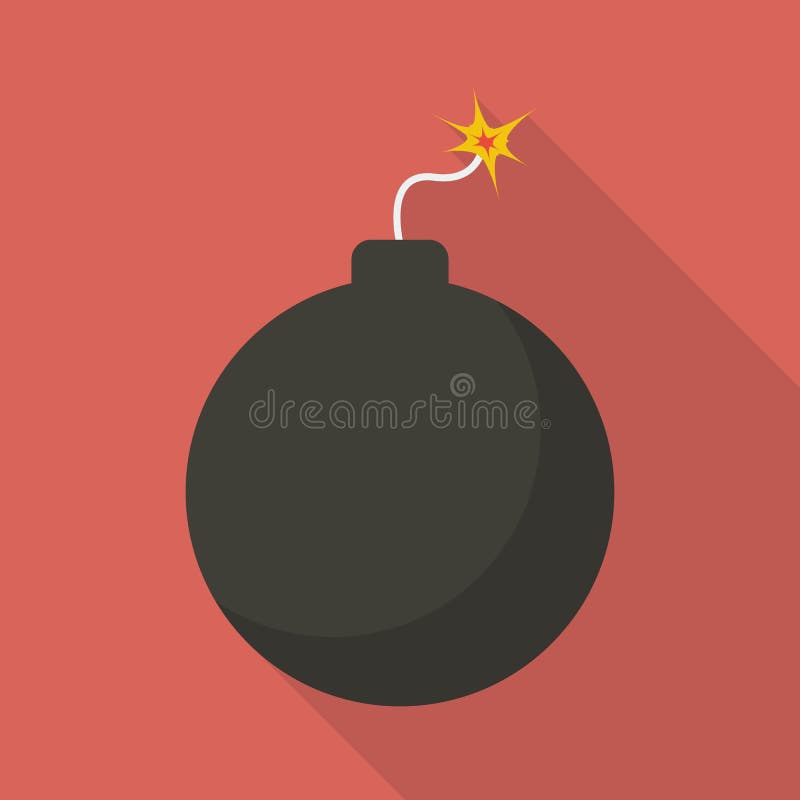 Bomb with sparkle stock vector. Illustration of bomb - 59910304