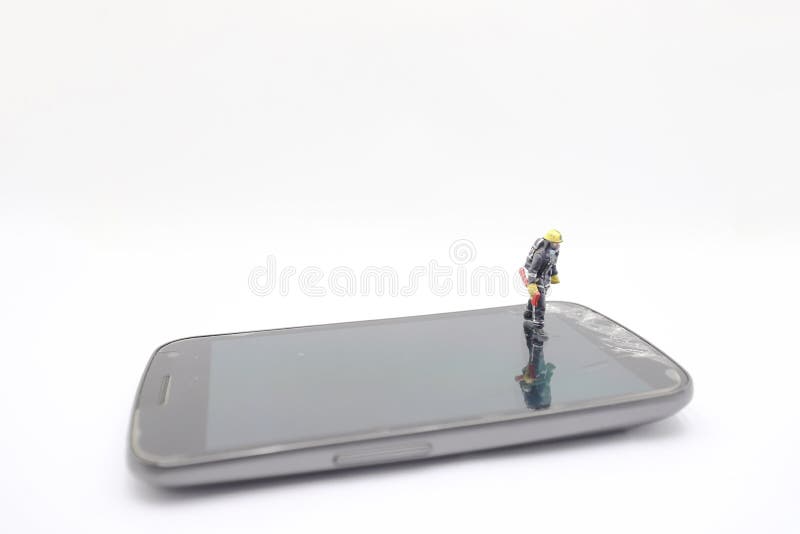 A Bomb Squad Expert Defusing Bomb on Mobile Phone Stock Photo - Image ...