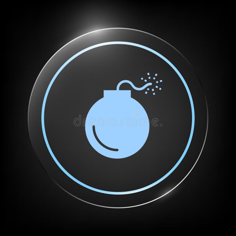 Bomb symbol icon stock vector. Illustration of cartoon - 116456141