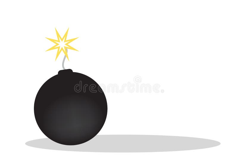 Bomb vector illustration stock vector. Illustration of icon - 3074977