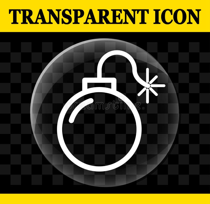 Bomb Vector Circle Transparent Icon Stock Vector - Illustration of icon ...