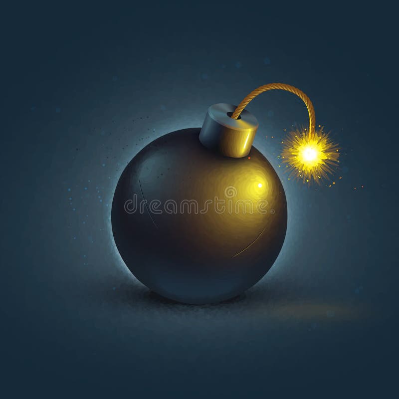 Bomba illustrazione vettoriale. Illustrazione di minatore - 33831794