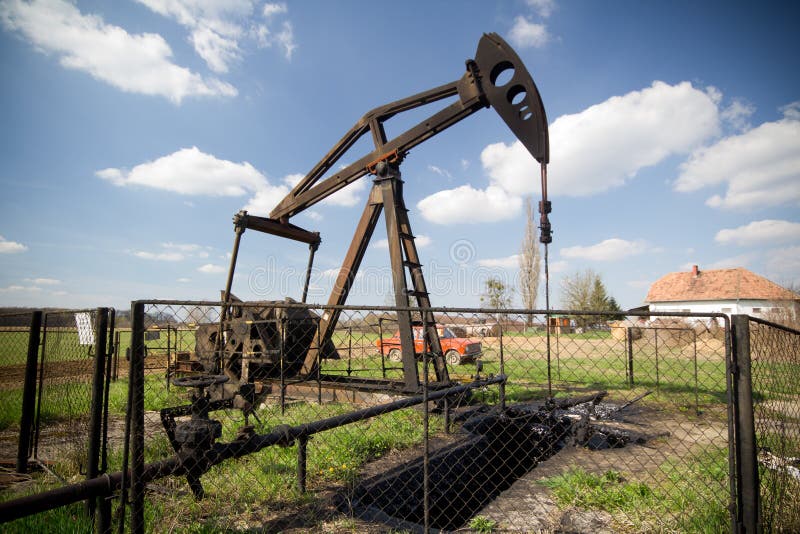 Enchufe De Trabajo De La Bomba Fracking La Máquina Cruda De La ...