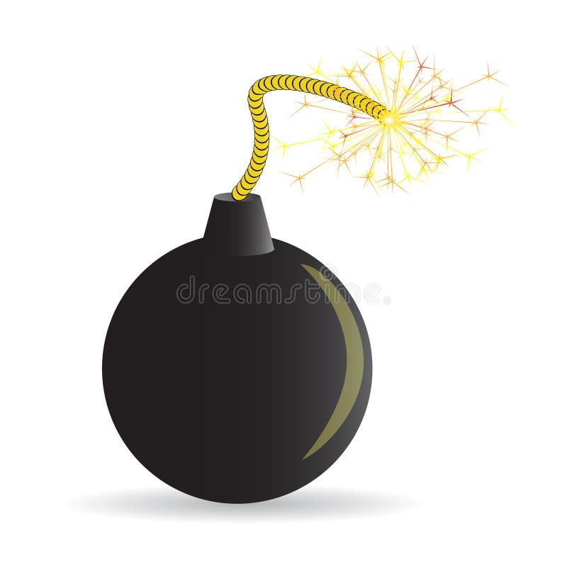 Bomba Dos Desenhos Animados Ilustração do Vetor - Ilustração de ...