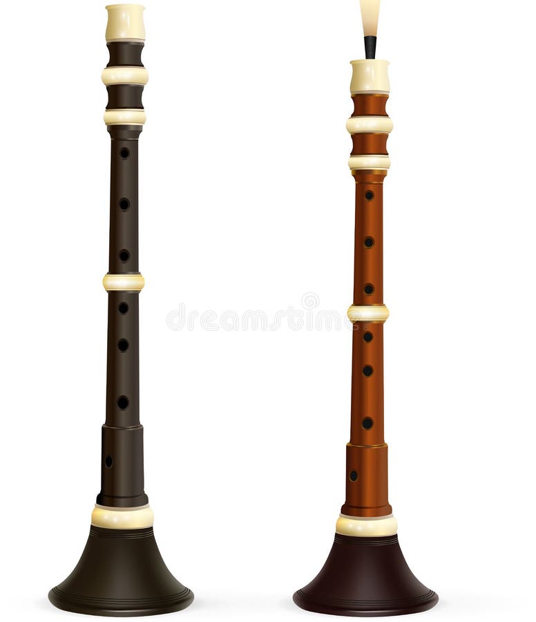 Bombarde Breton - Instrument De Musique Traditionnel Illustration de ...