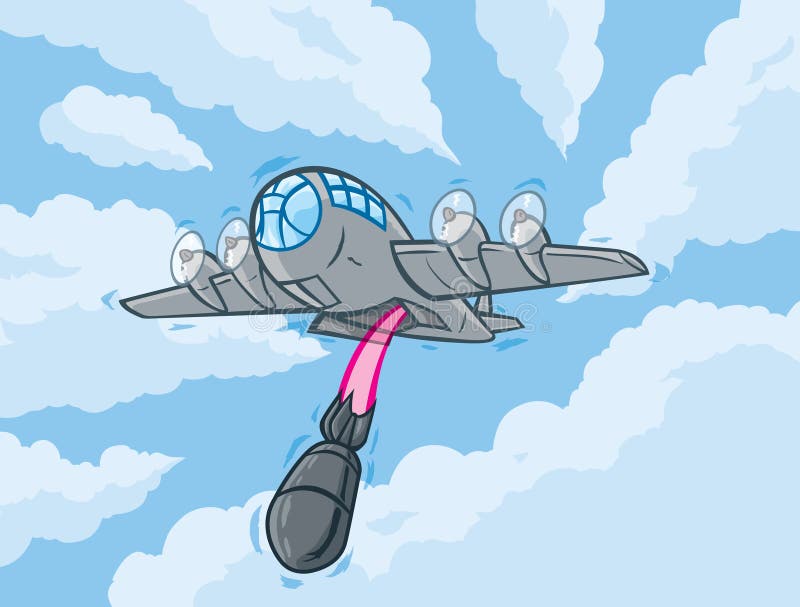 Cartoon Bomber ilustración del vector. Ilustración de historieta - 36201021