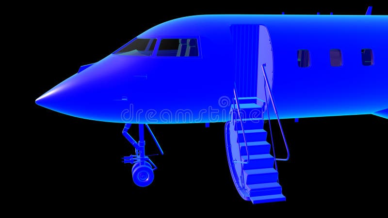 Bombardier 6000 Plane for Reference 3D Rendering Stock Illustration ...