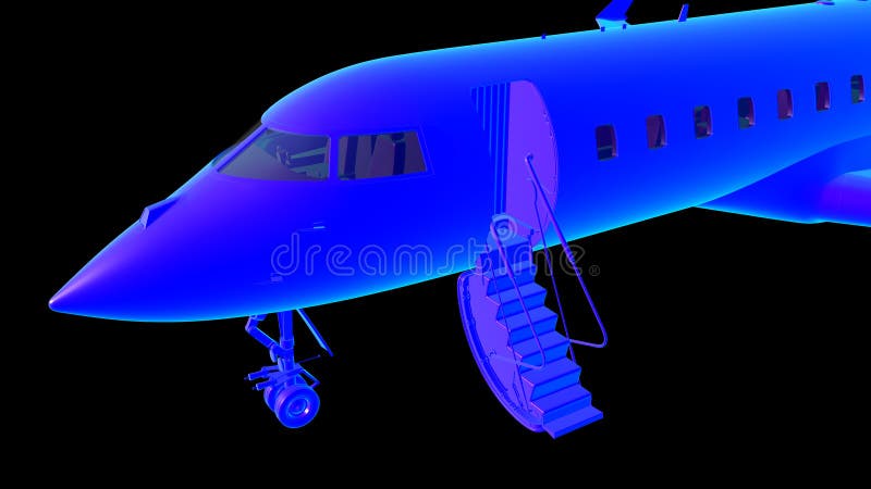 Bombardier 6000 Plane for Reference 3D Rendering Stock Illustration ...