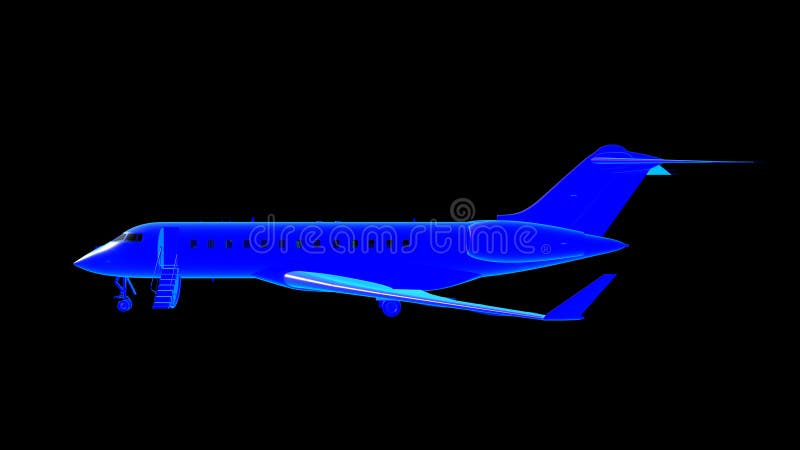 Bombardier 6000 Plane for Reference 3D Rendering Stock Illustration ...