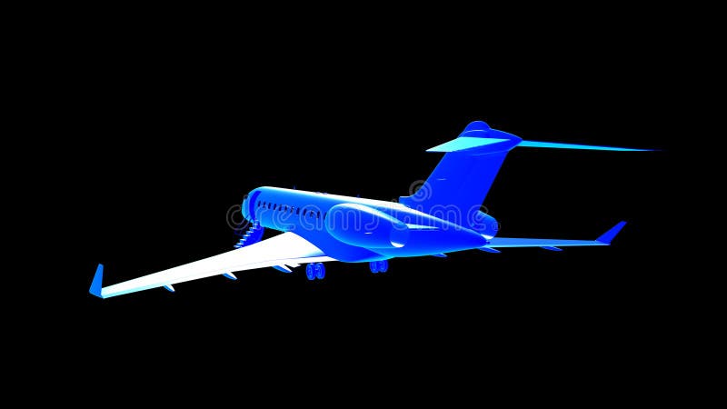 Bombardier 6000 Plane for Reference 3D Rendering Stock Illustration ...