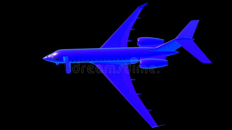 Bombardier 6000 Plane for Reference 3D Rendering Stock Illustration ...