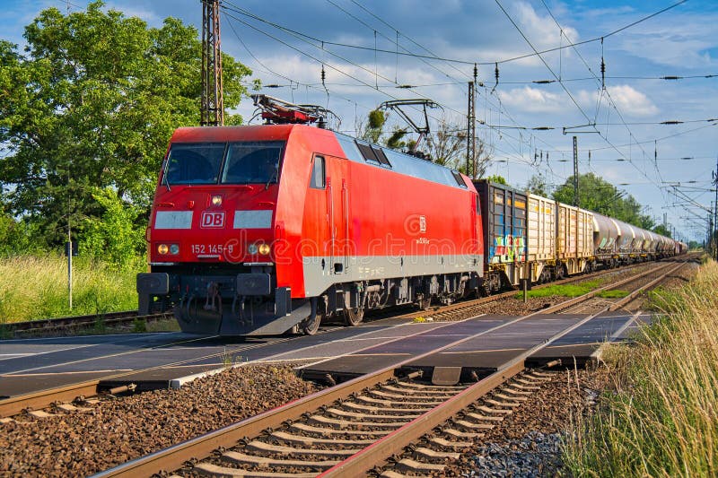 Bombardier TRAXX on the Railway on a Sunny Day Editorial Photography ...