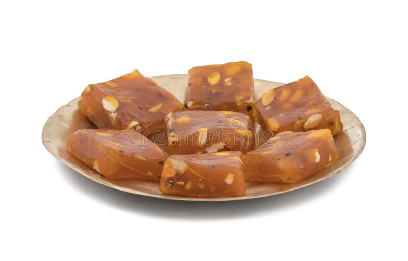 Bombay Halwa fotografia stock. Immagine di rosa, dolce - 105736000
