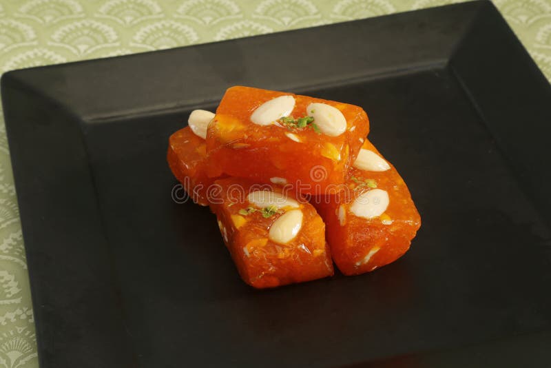 Bombay Karachi Halwa or Turkish Delight - Indian Sweets Stock Image ...