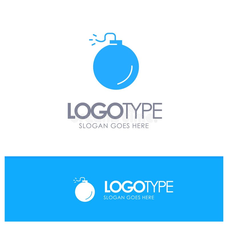 Bombe, Explosif, Vecteur Bleu De Logo D'explosion Illustration de ...