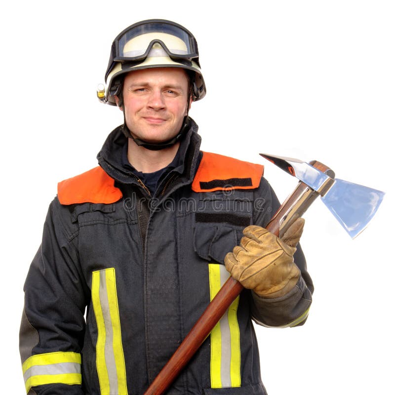 Bombero imagen de archivo. Imagen de combatiente, mirando - 25116597