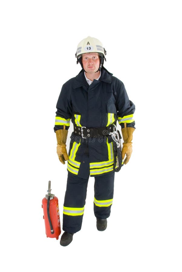 Un bombero imagen de archivo. Imagen de desastroso, bombero - 4742297
