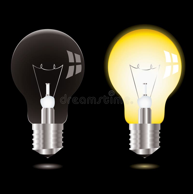 Bombilla Encendido Apagado Ilustraciones Stock, Vectores, Y Clipart ...