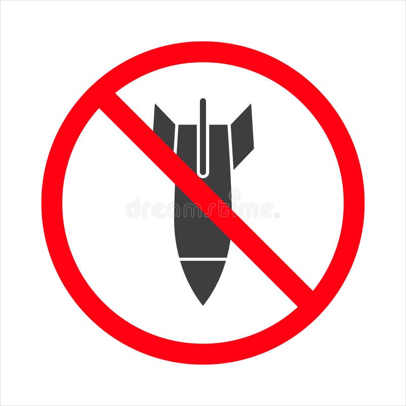Bombing Stop Sign on White Background. EPS 10 Stock Vector ...