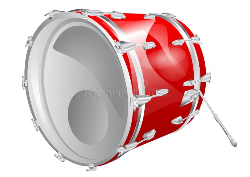 Bombo ilustración del vector. Ilustración de instrumento - 35932558