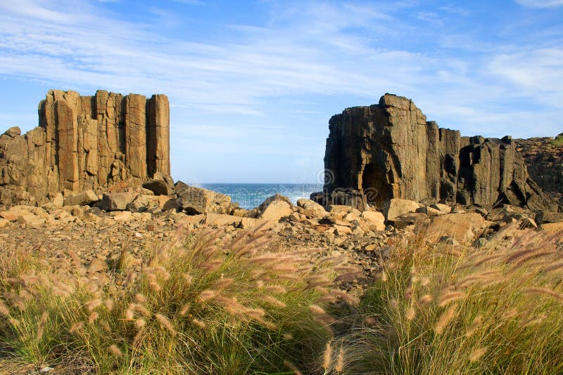 Bombo Pinnacles 2 stock image. Image of south, bombo - 20231179