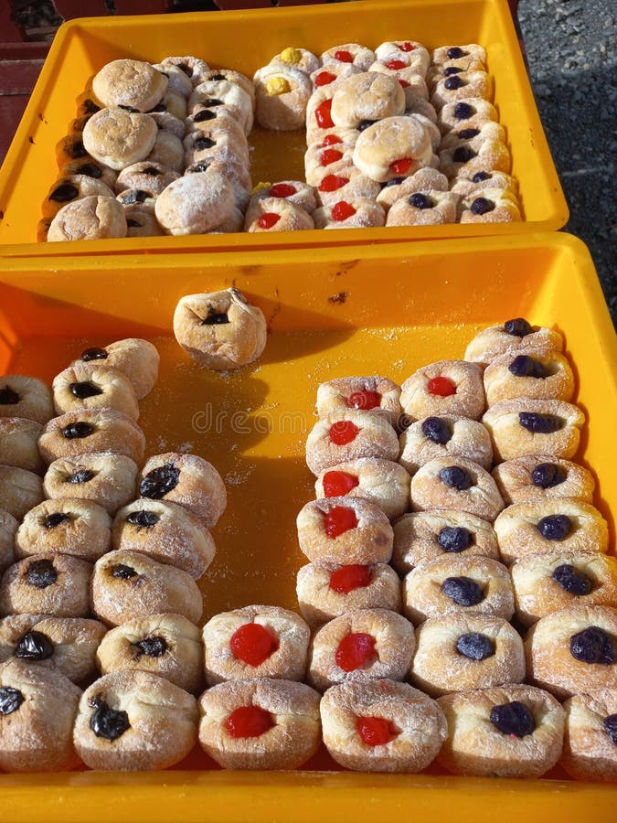 Bomboloni Doughnut Local Malaysia Colourful Stock Image - Image of ...