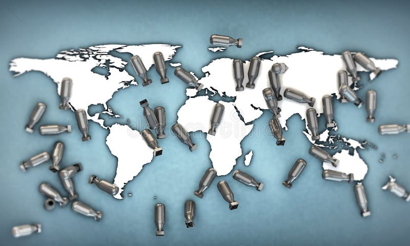 Bombs falling stock illustration. Illustration of high - 25665060