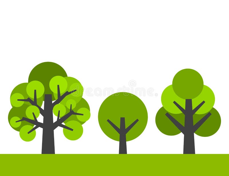 Bomen Vector illustratie vector illustratie. Illustration of symbool ...